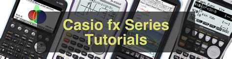 Casio Fx Calculator Tutorials Math Class Calculator