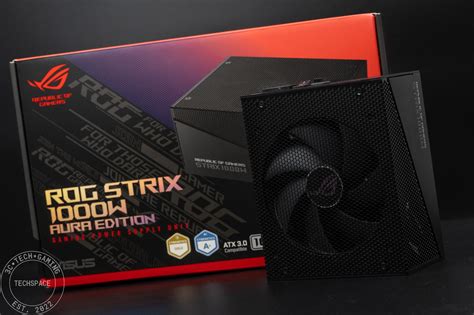 ROG Strix 1000W Aura Edition 金牌電源供應器開箱評測：六角沖孔網狀質感外罩、Aura Sync 燈效注入