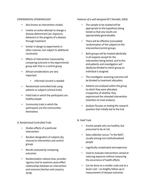 Experimental Epidemiology Pdf Randomized Controlled Trial Sampling Statistics