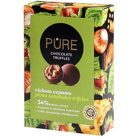 Шоколадови Бонбони Pure Трюфели с Млечен Шоколад и Лешников Крем с цена
