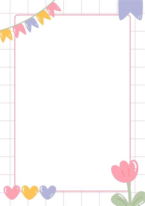 유토이미지 어린이집 유치원 가정통신문 공지사항 키즈노트 배경 A4용지 세로 버스 봄 꽃 나무 잔디 파티플래그 가랜드 손그림 일러스트 삽화 바탕 템플릿 벡터 Eps