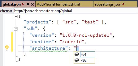 Exploring The JSON Configuration Files In ASP NET Core 1 0