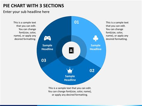 Pie Chart With 3 Sections Powerpoint Template Ppt Slides