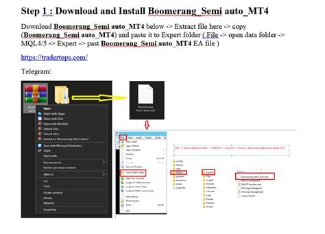 Guide To Backtest Boomerang Semi Auto Mt4 Tradertops