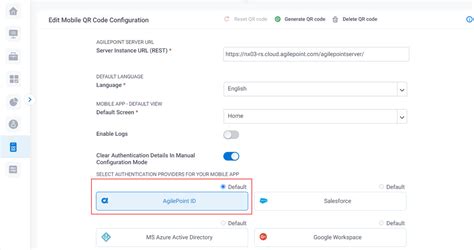 Configure Authentication Providers For Mobile Devices With A Qr Code