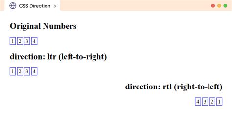 Css Direction With Examples