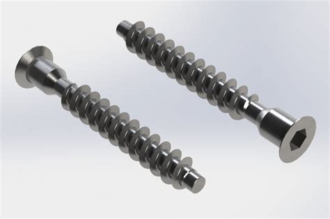 Furniture Screw Stl Step Iges Solidworks 3d Cad Model Grabcad