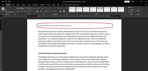 How To Write A Header For An Essay With Examples