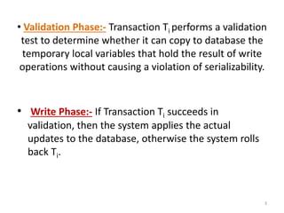 Validation Based Protocol PPTX Databases Computer Software And Applications