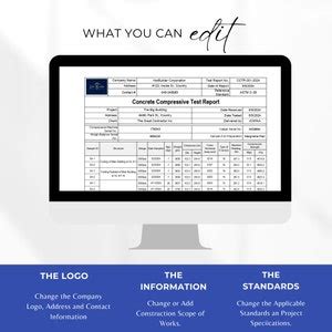 Concrete Compressive Test Report Form Concrete Test Evaluation Report Concrete Testing Form