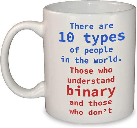 there are 10 types of people binary joke coffee mug cup mb prints