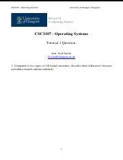 Exploring Operating System Structures And Functions Course Hero