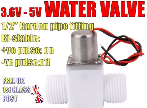Electric Water Valve 12 Bsp Solenoid Hydroponics 33v 5v Dc Arduino Electric Water Valve 12 Bsp Solenoid Hydroponics 33v 5v Dc Arduino