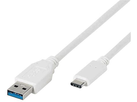 Cable USB Vivanco USB Type C M M USB C USB A Macho Macho Blanco Cable