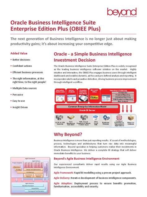 Oracle Business Intelligence Suite Enterprise Edition Plus Obiee Plus Pdf Business