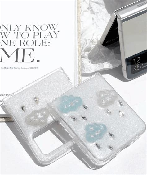 당일출고🚀 입체 비 구름 펄 홀로그램 Z플립케이스 Z플립3 Z플립4 Z플립5 지플립3 지플립4 지플립5 제트플립3 제트플립4 제트플립5 케이스 폰케이스 에이블리