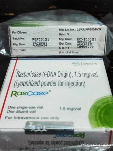 Rascase Rasburicase Injection 1 5mg For Iv Packaging Type Mono At ₹ 3000 Pack In Mumbai