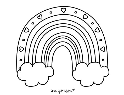 Free Printable Rainbow Coloring Pages Fun Printables For Everyone