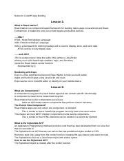 CodeHS Mobile Apps Notes Notes For CodeHS App Building Lesson What Is React Native React