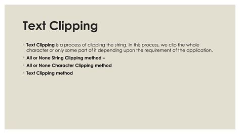 Text Clipping In Computer Graphics Pptx