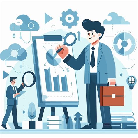 Premium Vector Businessman Illustration Flat Design Concept