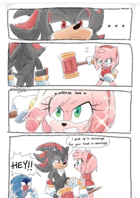 Pin By Erin Smith On Sonic Sonic Funny Sonic And Amy Shadow And Amy