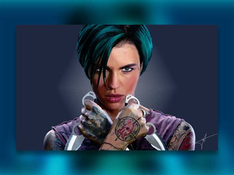 Digital Painting Ruby Rose By Swarnak Kundu On Dribbble