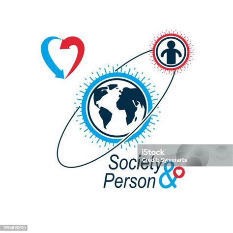 세상과 사람이 창조 고유 벡터 기호 다른 아이콘으로 만들었습니다 시스템과 사회 매트릭스 서명 사람과 인류는 서로 상호 작용