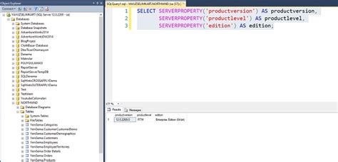 Sql Serverda Sürüm Bilgisini Öğrenmek Sql Server Eğitimleri