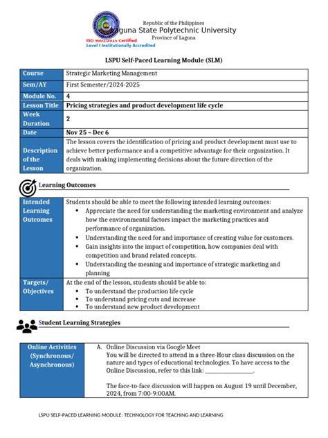 Elec2 Ayala Module 4 Pdf Pricing Marketing