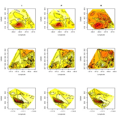 3 Residual Spatial Surfaces Associated With The Three Processes Net