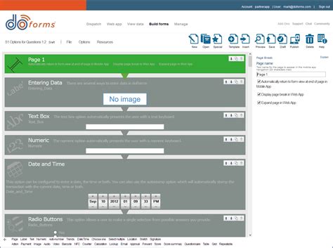 New Open Edit Insert Save Delete DoForms Support