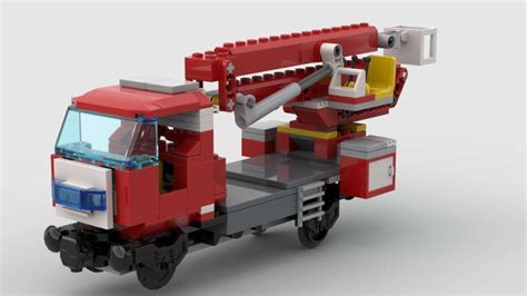Lego Moc Fire Lader Train Cart By Wrk Rebrickable Build With Lego