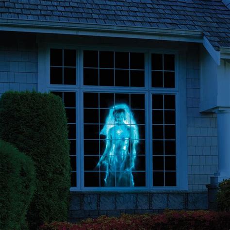 Projecteur Holographique Halloween Fenêtre Fantôme Et Zombie