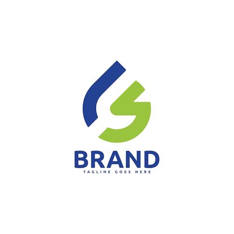 벡터 문자 S 로고 디자인 프리미엄 벡터