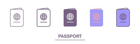 Passport Template Vector Art Icons And Graphics For Free Download