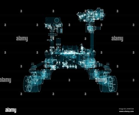 Particle Hologram Of Mars Rover Elements Of This Image Furnished By