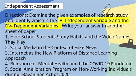 Kinds Of Variables Practical Research 2 Pptx