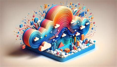 Premium Photo 3d Icon Data Flowing Vista Digital Streams Representing