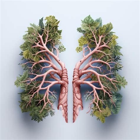 Premium Photo A Tree And Human Lungs