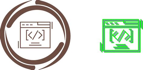 Web Coding Icon Design 44742641 Vector Art At Vecteezy