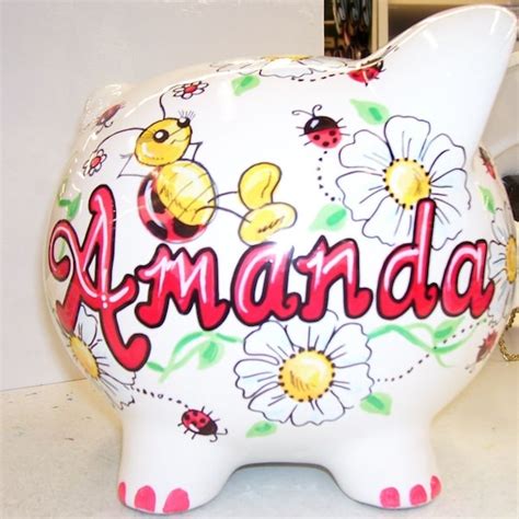 Ladybug Piggy Bank Etsy