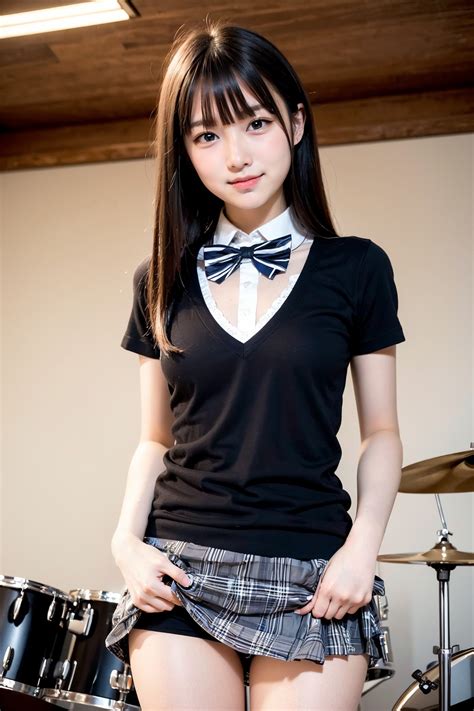 軽音部jkのaiエロ画像特集！情熱的な女子校生の淫乱活動 Aidol18～美少女aiエロ画像集～