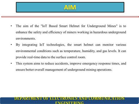 IOT Smart Helmet For Underground Mines Using ESP PPT Internet Computing