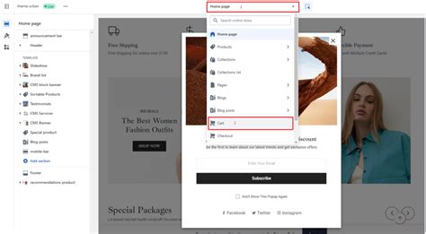 Shopify — Как управлять блоком подтверждения страницы корзины Templatetrip Помощь