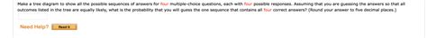 Solved Make A Tree Diagram To Show All The Possible Chegg Com