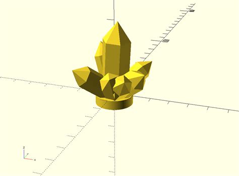 OpenSCAD Crystal Procedural Generator By Kyle Harrity MakerWorld