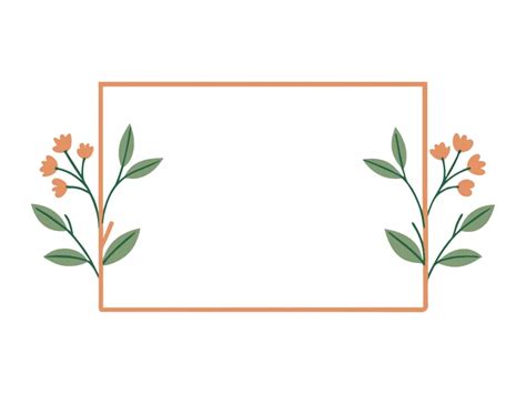 Floral Frame Border Illustration With Spring Flower Vector Image Download Logowik