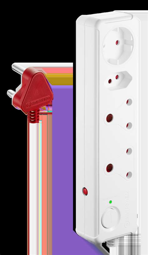 Switched 4 Way Medium Surge Protected Multiplug 0 5m Cord White Shop Online In Sa