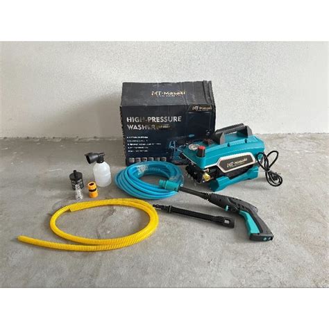 เครื่องฉีดน้ำปรับรอบได้ 400 บาร์ Masaki เครื่องฉีดน้ำแรงดันสูง ปั๊มฉีดน้ำ Shopee Thailand